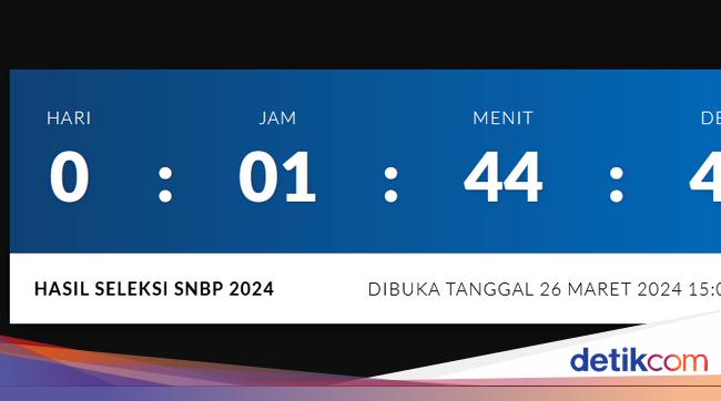 Pengumuman SNBP 2024 Hari Ini Pukul 15.00 WIB, Simak Link dan Cara Ceknya! Pengumuman SNBP 2024 Hari Ini Pukul 15.00 WIB, Simak Link dan Cara Ceknya!