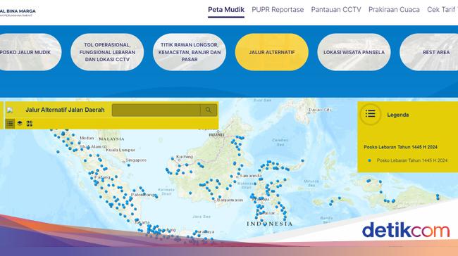 Catat Peta Lengkap Jalur Mudik 2024, Mulai Titik Rawan hingga Rest Area