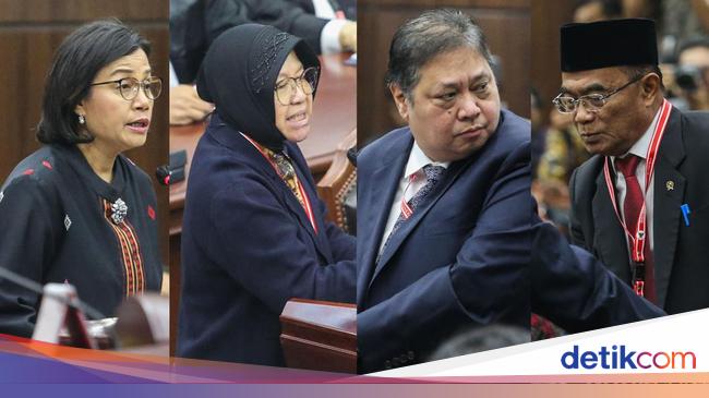 Potret 4 Menteri Jokowi Berikan Keterangan di Sidang Sengketa Pilpres