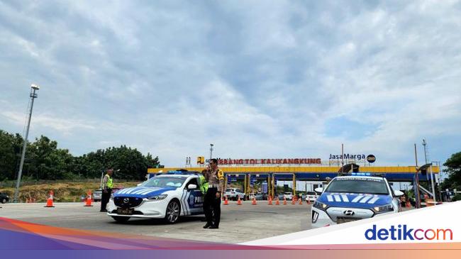 One Way Selesai, Lalin di Gerbang Tol Kalikangkung Dibuka Dua Arah
