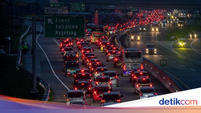 Potret Arus Balik Lebaran di Ruas Tol Semarang-Solo