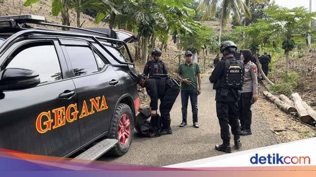 Tim Gegana Polda Sulsel Ledakkan Granat Nanas Aktif Temuan Warga di Bone
