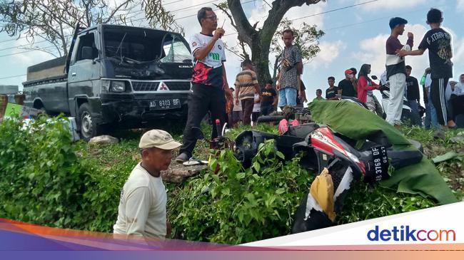 2 Siswi SMA Korban Adu Banteng Motor Vs Pikap di Klaten Akhirnya Meninggal