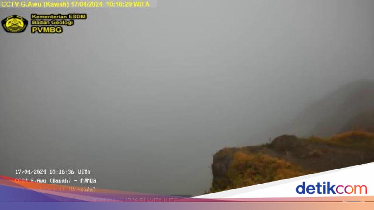 Gempa Vulkanik Gunung Awu Meningkat, Ada Potensi Erupsi Magmatik-Freatik