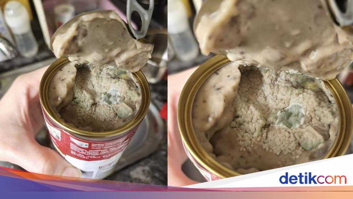 Jijik! Sup Kalengan Ini Isinya Penuh Jamur
