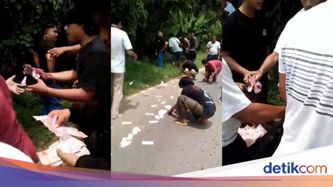 Uang Puluhan Juta Berhamburan di Jalan Saat Perampokan Tauke Sawit