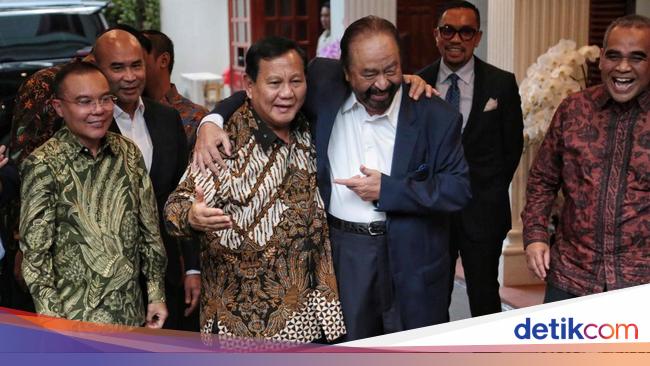 Usai Ketemu Prabowo, Surya Paloh Bilang Bersama Pemerintah Lebih Baik