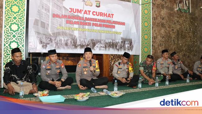 Polres Jakpus Gelar Jumat Curhat, Imbau Warga Kembali Guyub Usai Pemilu