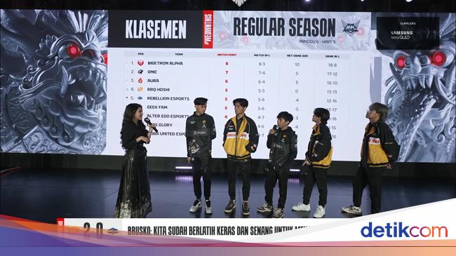 Klasemen MPL ID S13 Week 6: RRQ Hoshi Menang 2 Kali, Naik ke Posisi 4
