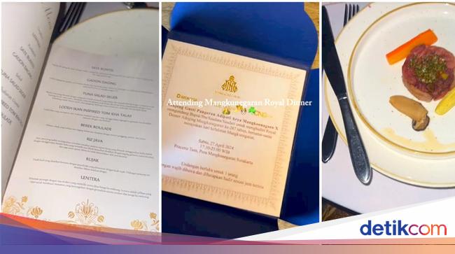 Intip Menu Royal Dinner di Perayaan ke-267 Tahun Mangkunegaran