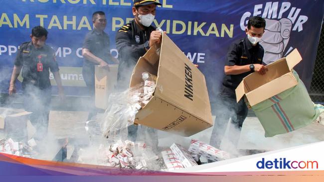 289.000 Batang Rokok Ilegal Dimusnahkan!