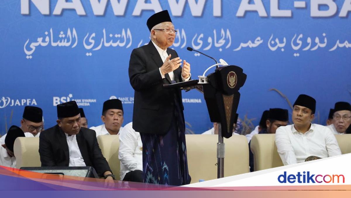 Ma'ruf Hadiri Haul Syekh Nawawi Al Bantani: Beliau Transmitter Para Ulama