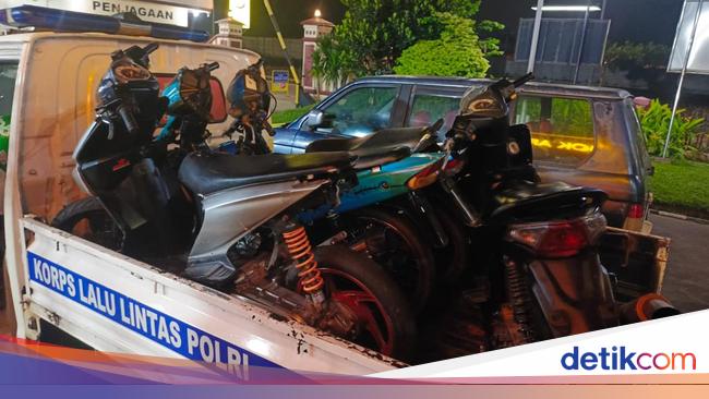 Razia di Pondok Aren Tangsel, Polisi Sita 20 Motor Berknalpot Brong