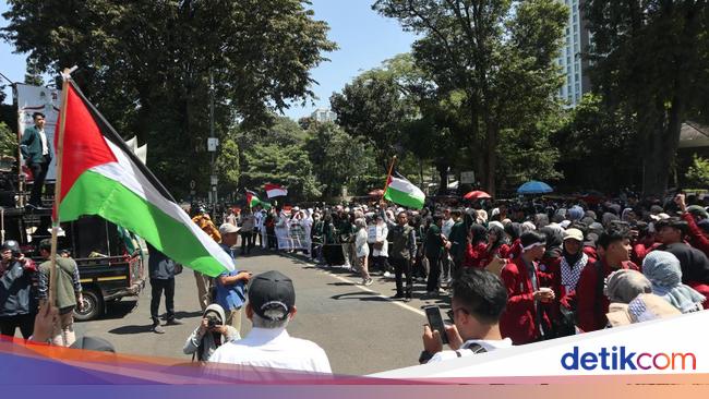 Demo di Bandung, Mahasiswa Muhammadiyah Dukung Kemerdekaan Palestina