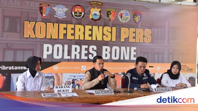 Polres Bone Tangkap 71 Pelaku Narkoba Dalam 2 Bulan, 131,89 Gram Sabu Disita