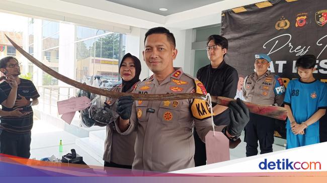 Penampakan Celurit Panjang Senjata Pelaku Serang Petugas SPBU Bogor