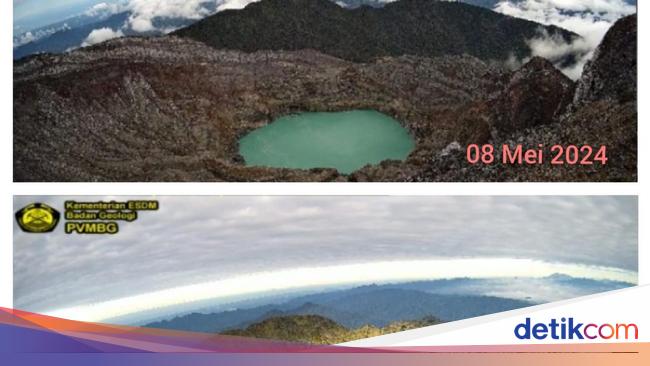 Air Kawah Gunung Dempo Sumsel Berubah Warna dalam Semalam, Kok Bisa?