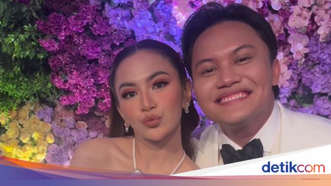 8 Gaya Artis di Pernikahan Mahalini dan Rizky Febian, Olla Ramlan Curi ...