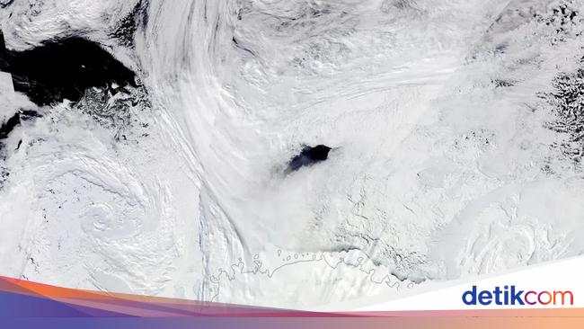 Ngeri! Ada Lubang Menganga di Es Laut Antartika