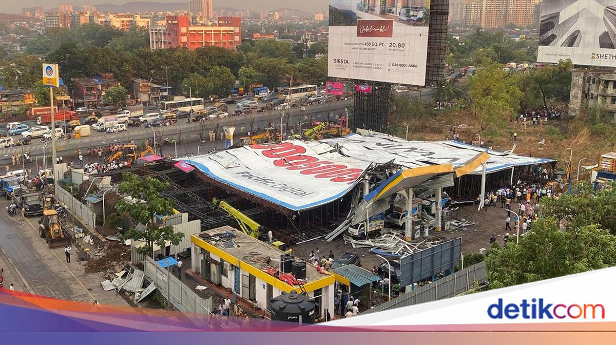 Korban Tewas Papan Reklame Ambruk di India Jadi 14 Orang, 75 Terluka