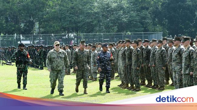 Militer Laut Indonesia-Amerika Gelar Latihan Tempur di Perairan Lampung