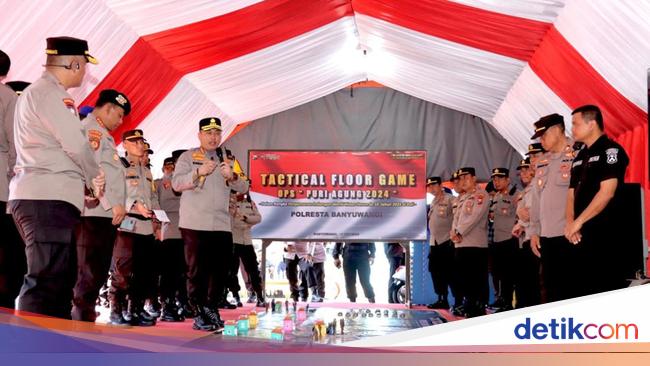Tactical Floor Game, Strategi Pengamanan Polresta Banyuwangi Jelang WWF