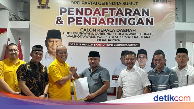 Ijeck Daftar Bacalon Gubsu ke Gerindra