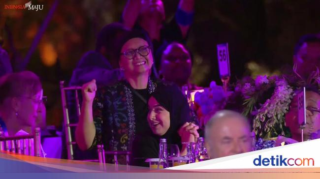 Bulan Sutena 'Goyang' Panggung Gala Dinner, Menteri-Delegasi WWF Berjoget