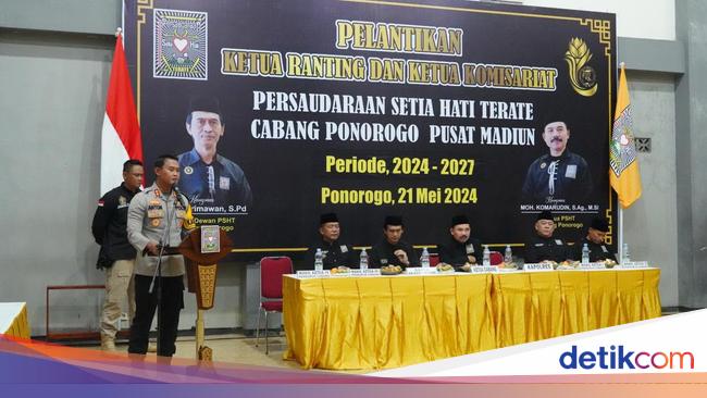 Pesan Perdamaian Polisi Jelang Pilkada kepada Warga PSHT Ponorogo