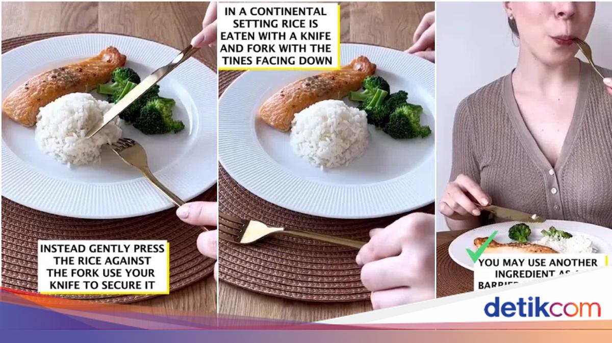 Ahli Etika Bagikan Cara Makan Nasi Pakai Pisau dan Garpu, Dihujat Orang Asia