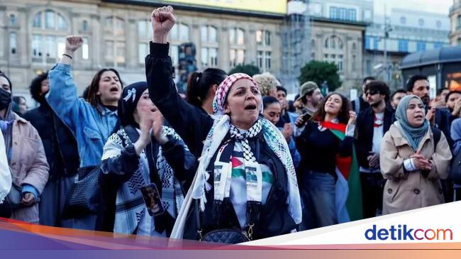 Ribuan Orang Demo di Paris Memprotes Serangan Israel di Rafah