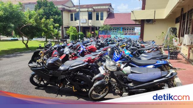 58 Motor Berknalpot Brong di Lubuklinggau Diamankan Polisi