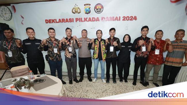 Polisi dan Warganet di Jatim Deklarasikan Pilkada Damai 2024