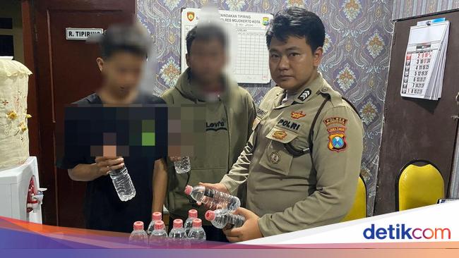 Polisi Amankan Pelajar Jual Miras di Mojokerto
