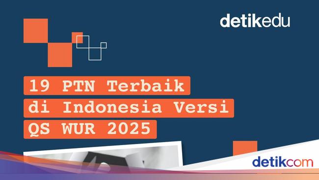 Infografis 19 Ptn Terbaik Di Indonesia Versi Qs Wur 2025