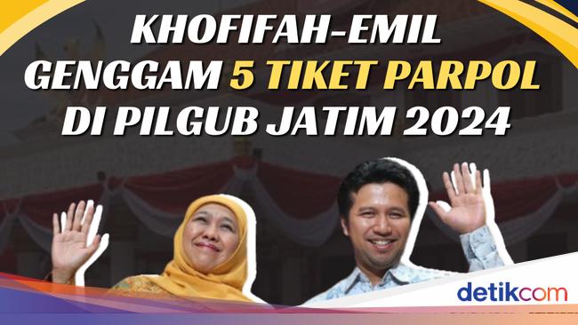 Infografis: Khofifah-Emil Genggam Tiket 5 Parpol Maju di Pilgub Jatim 2024