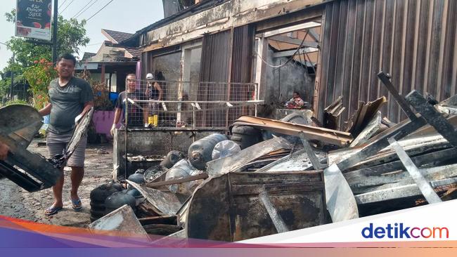 Ruko di Mlese Klaten Ludes Terbakar, Kerugian Ditaksir Ratusan Juta