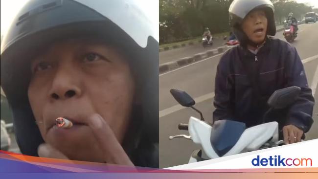 Viral Pemotor di Bandung Ngamuk Usai Ditegur Jangan Merokok