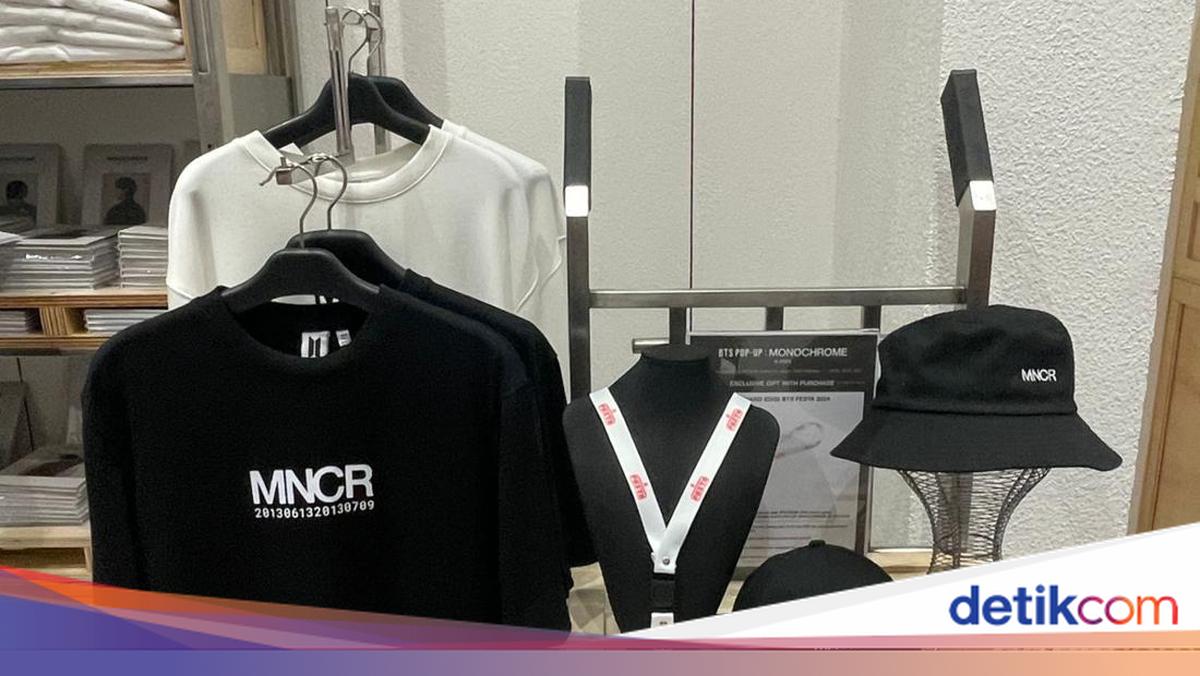 BTS Anniversary, Merch Ini Eksklusif Dijual di BTS Pop-Up Monochrome Gancit