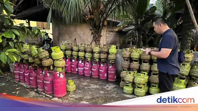 Gerak Aparat Tutup Gudang Pengoplos LPG di Bali