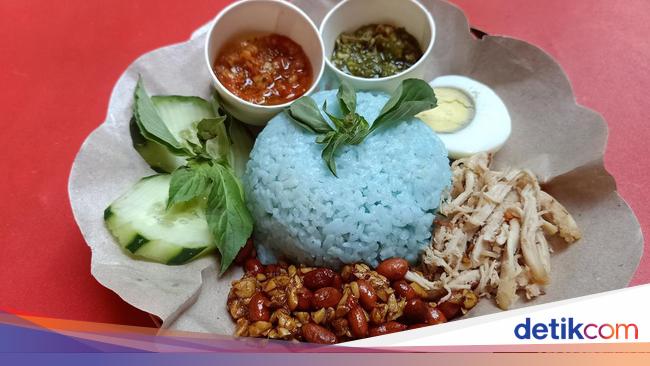 Ada Nasi Biru dari Bunga Telang di Stan Kuliner PKB