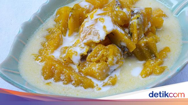 Resep Labu Kuning Kuah Santan yang Pulen Legit Cocok Buat Camilan