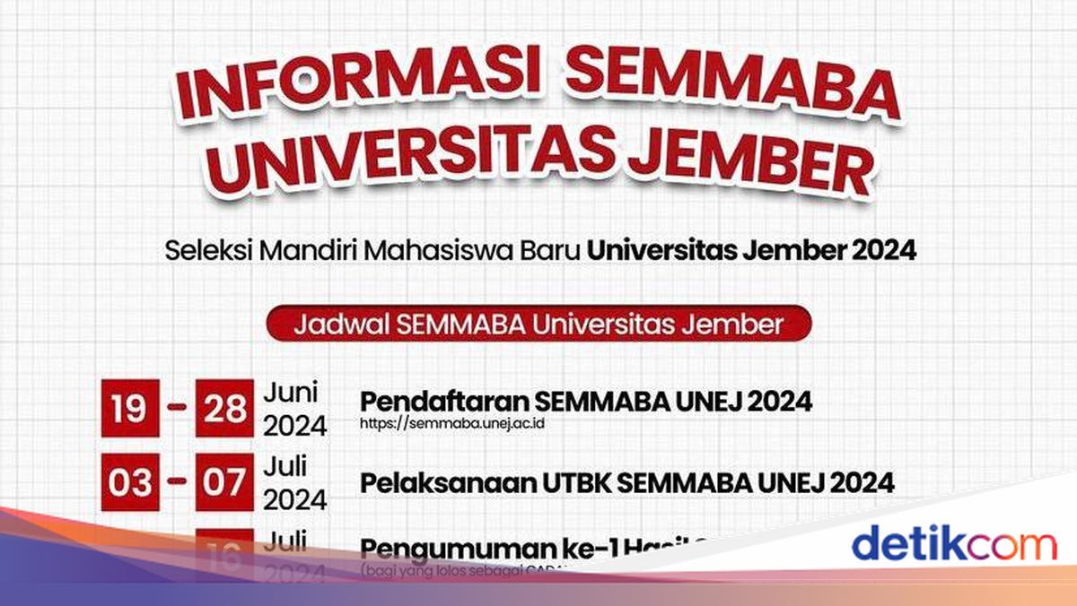 Pendaftaran Seleksi Mandiri UNEJ Buka Hari Ini 19 Juni 2024