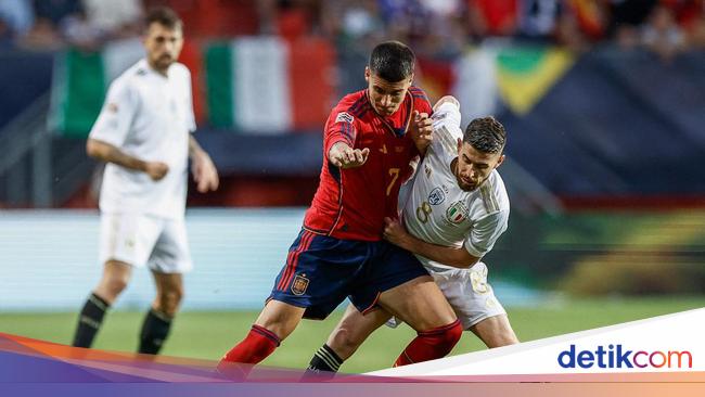 Prediksi Spanyol Vs Italia di Euro 2024: Peluang La Furia Roja Menang 45,1%