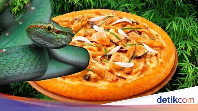 5 Makanan Ini Diracik dengan Daging Ular, Pizza hinggs Abon