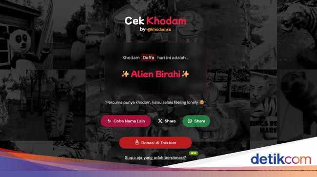 Link Cek Khodam Online Gratis dengan Nama Terbaru, Sudah Coba Main Belum?