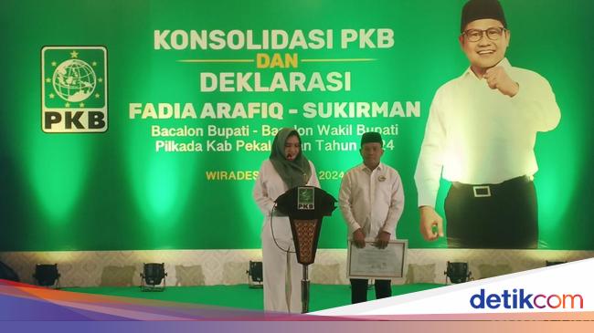 PKB Deklarasikan Pasangan Fadia Arafiq-Sukirman Maju Pilkada Pekalongan