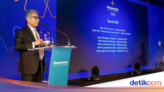 Dirut BRI Raih Penghargaan Sebagai The Best CEO dari Finance Asia