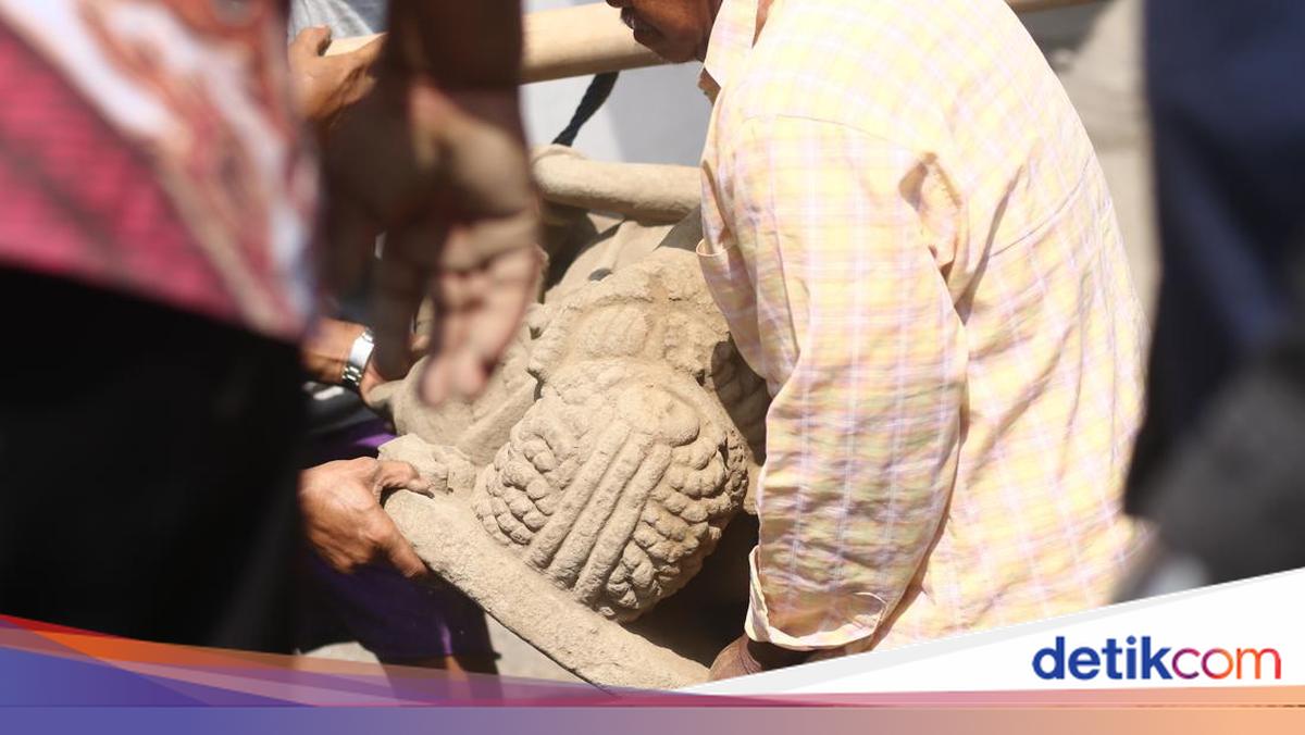 Arca Ganesha yang Ditemukan Warga Sleman Punya Motif Ceplok Bunga nan Mewah
