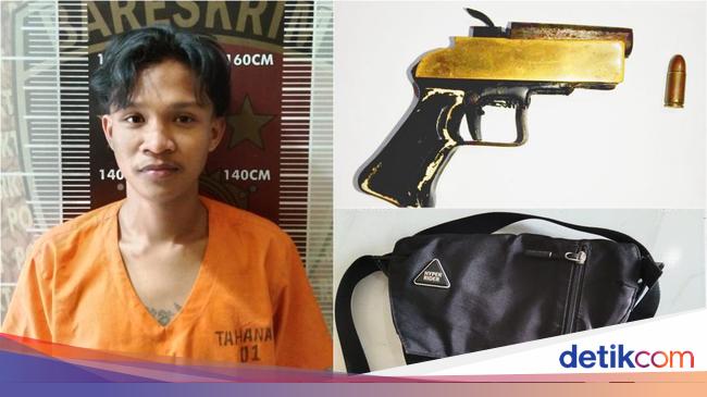 Bawa Senpira-Amunisi Diduga Hedak Lakukan Kejahatan, Agus Diciduk Saat Belanja